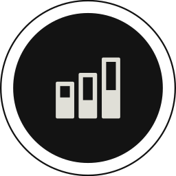 Glyph Bar Graph Icon - 8488 - Dryicons