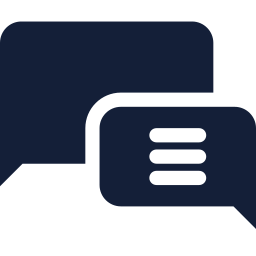 Dotted Two Speech Bubbles Icon - 6108 - Dryicons