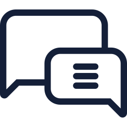 Dotted Two Speech Bubbles Icon - 6108 - Dryicons