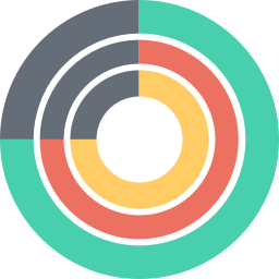 Round Chart With Circles Icon - 7637 - Dryicons