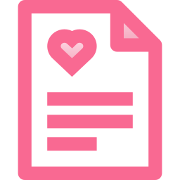 Heart In Opened Message Icon - 6053 - Dryicons