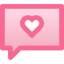 Heart In Opened Message Icon - 6053 - Dryicons