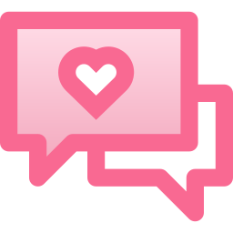 Heart In Opened Message Icon - 6053 - Dryicons