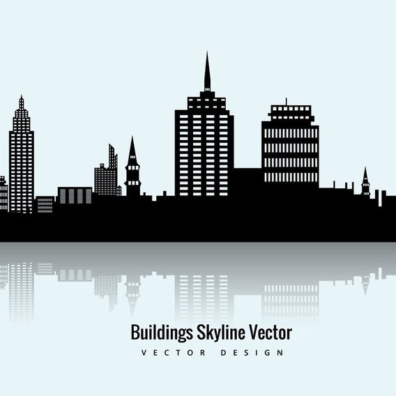 Buildings Skyline Vector - 10032 - Dryicons