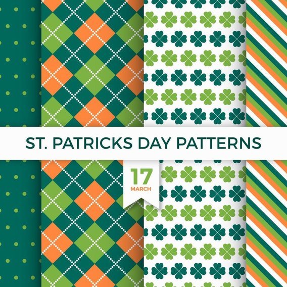 St. Patrick's Day Patterns - 10143 - Dryicons