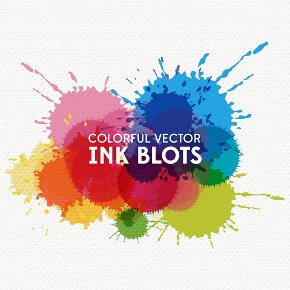 Colorful Ink Blots - 10186 - Dryicons