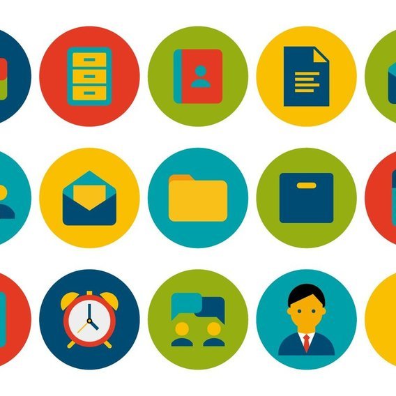 Trendy Office Icon Set - 10192 - Dryicons