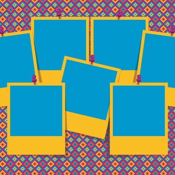 Colorful Photo Collage Template - 10363 - Dryicons