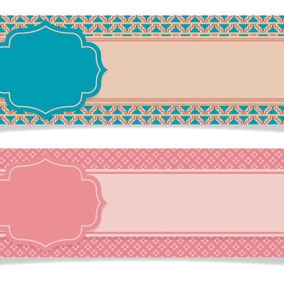 Cute Scrapbook Style Banners - 10542 - Dryicons