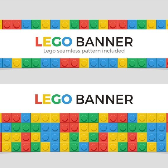 Multicolor Lego Banners - 10555 - Dryicons