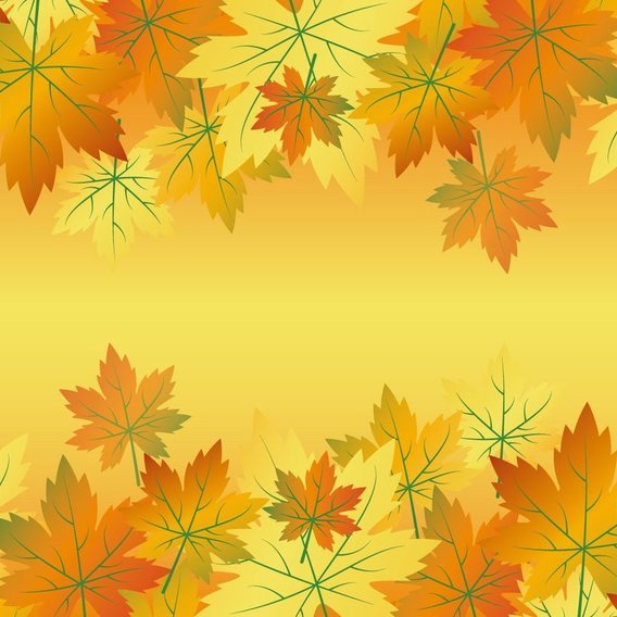 Beautiful Autumn Leaf Frame Background - 10557 - Dryicons