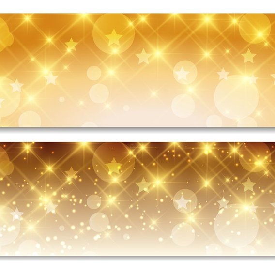 Abstract Bokeh And Sparkle Banner Set - 10746 - Dryicons