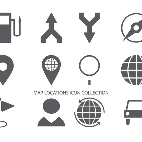 Map Location Icon Collection - 10801 - Dryicons