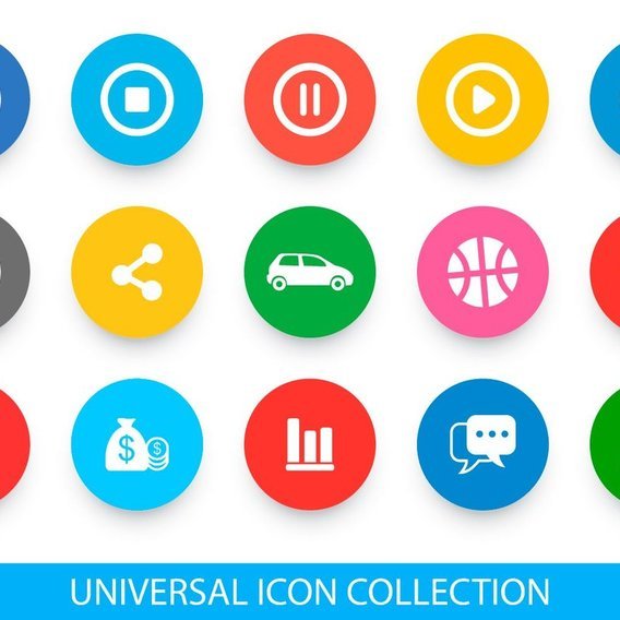 Bright Universal Icon Collection - 10808 - Dryicons