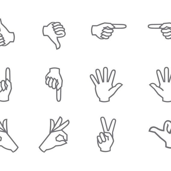 Hand Symbol Icon Collection - 10835 - Dryicons