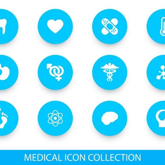 Teal Medical Icon Collection - 10883 - Dryicons