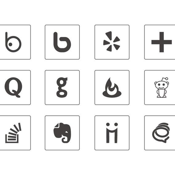 Square Social Media Icon Collection - 10903 - Dryicons