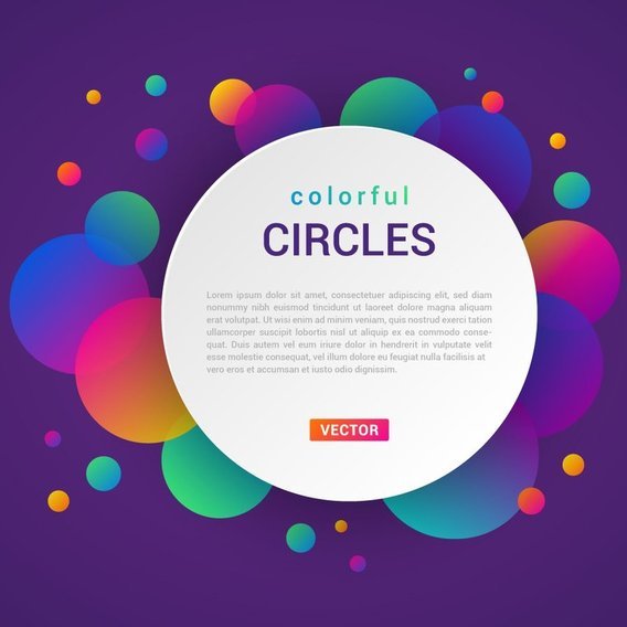Abstract Colorful Circles Banner - 10907 - Dryicons