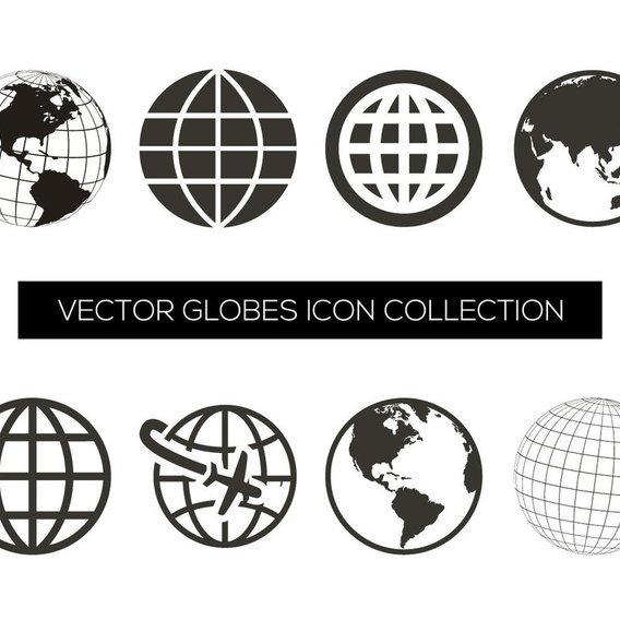 Vector Globe Icon Collection - 10914 - Dryicons