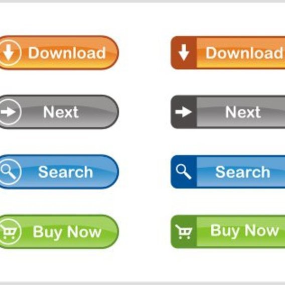 Basic Shaped/Colored Buttons - 8223 - Dryicons