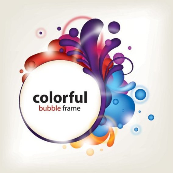 Colorful Bubble Frame - 8959 - Dryicons
