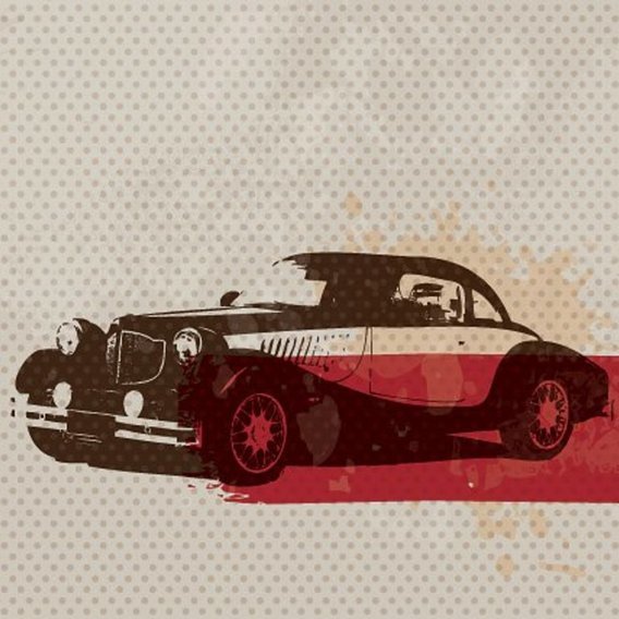Retro Car Card - 9153 - Dryicons