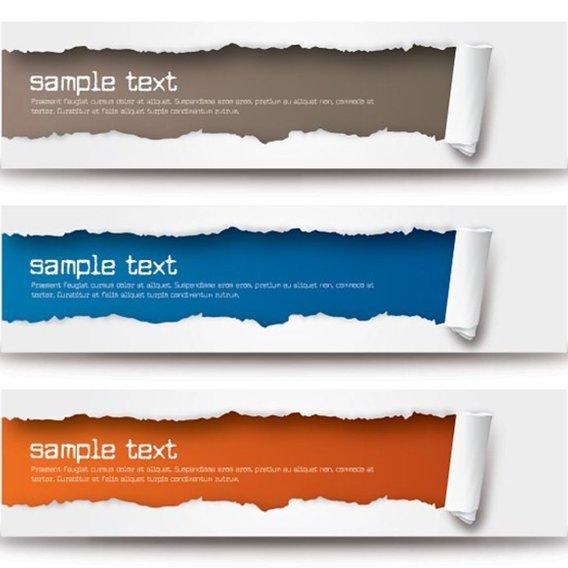 Ripped Banners - 9198 - Dryicons
