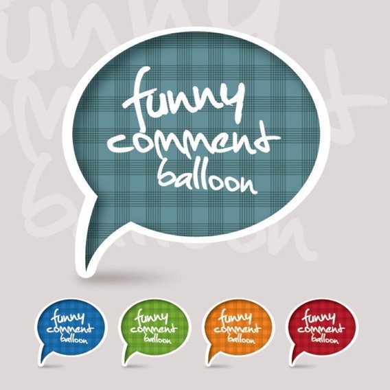 Funny Comment Balloon - 9199 - Dryicons