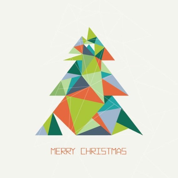 Triangular Christmas Tree - 9694 - Dryicons