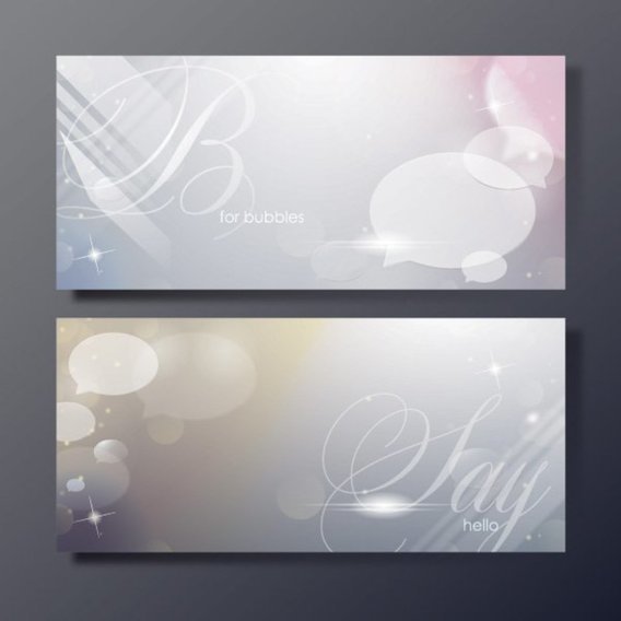Shiny Bubble Banners - 9716 - Dryicons