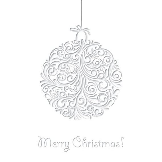 White Christmas Card - 9954 - Dryicons