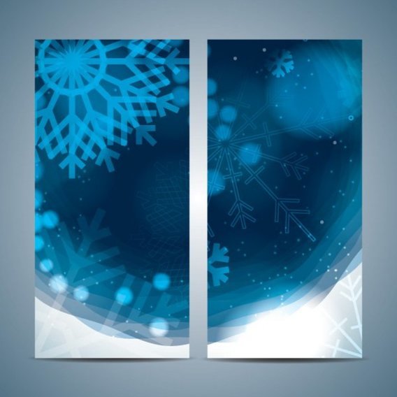 Snowflake Banners - 9957 - Dryicons
